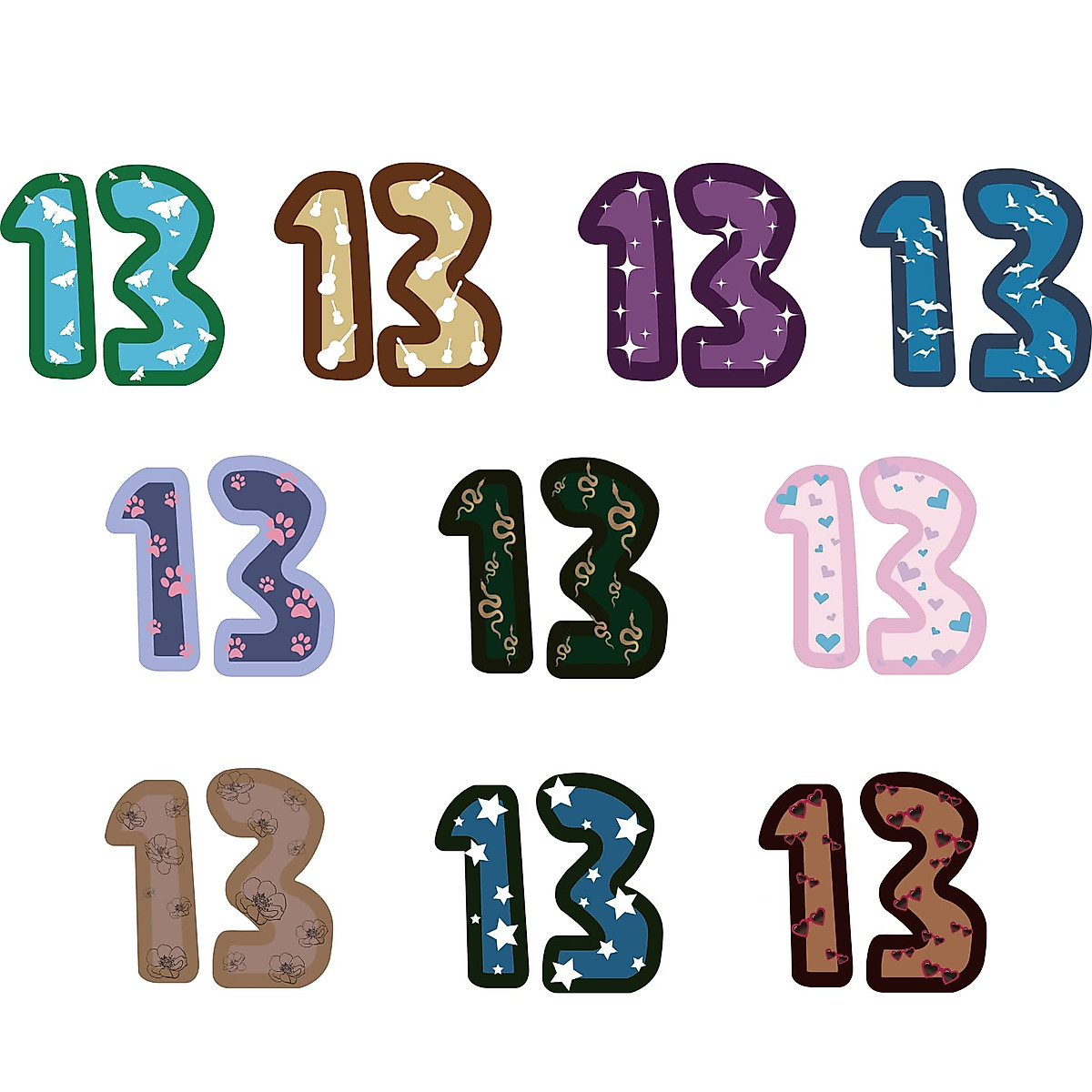 Tuoshei 30 Pcs Eras Tour Merch,13 Temporary Tattoo,13 Tattoo, Hand Tattoo, Eras Tour Accessories, Concert Accessories for Swifties Gifts