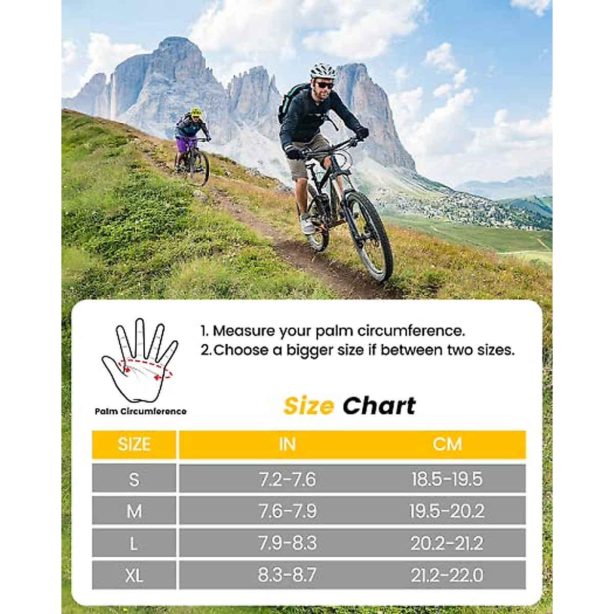 FEWTUR Winter Gloves for Men Women Cold Weather - Touch Screen Warm Gloves for Cycling