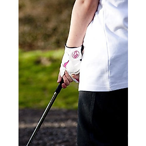 NEW! Awesome Innovative Golf Glove for Children - 5/6yrs - Pink/White - Left - Girls Grip-Par