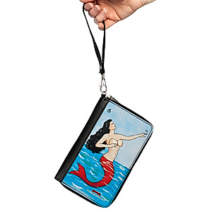Buckle-Down Women's PU Zip Around Wallet Rectangle-Loteria, 7.5"x4.5"