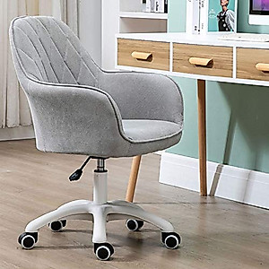 Stylish Computer Chair Lifting & Rotary Sofa for Student Dormitory Home Fabric Game Chair Office Chairs with Wheels