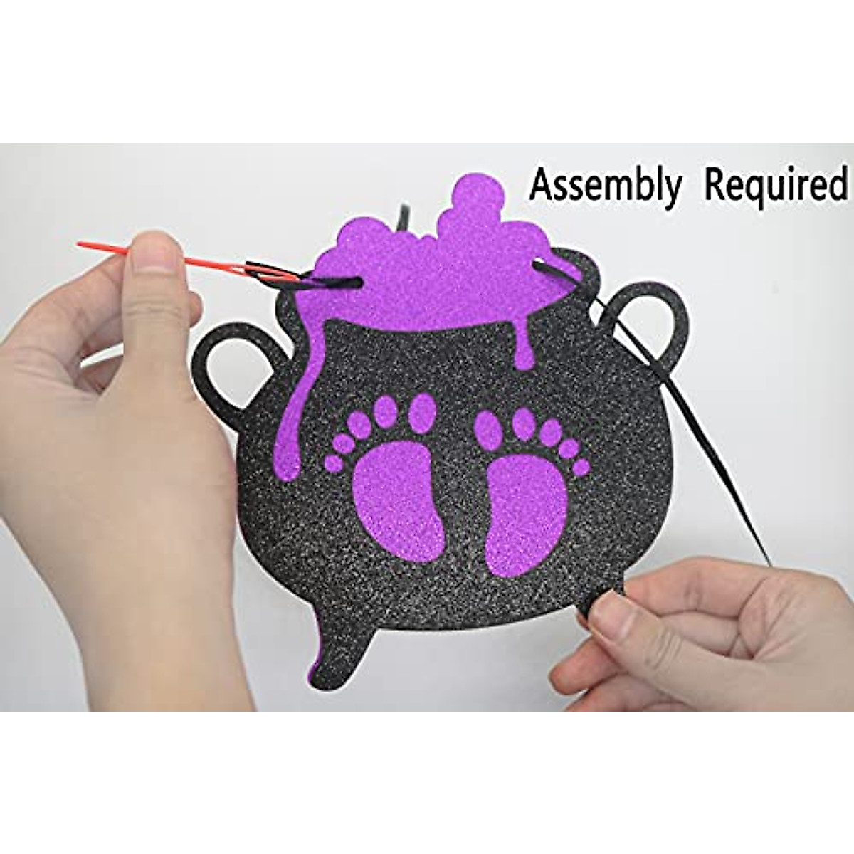 Aisosiks A Baby is Brewing Halloween Baby Shower Decorations with A Baby is Brewing Banner, Cake Topper, 24pcs Cupcake Toppers and Hanging Swirls for Halloween Baby Shower Party Decorations