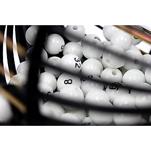 PowerTRC Bingo Machine Cage Game Set | with Bingo Balls | Classic Cage | Bingo Tray (Classic Version)