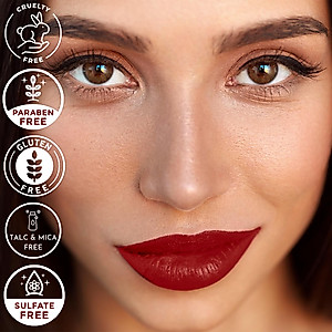 Mynena Red Lipstick Matte Long Lasting Smudge Proof Waterproof Lightweight for High Comfort All-Day Wear Vegan Talc-Free Paraben-Free Cruelty-Free Lip Stain | Elle