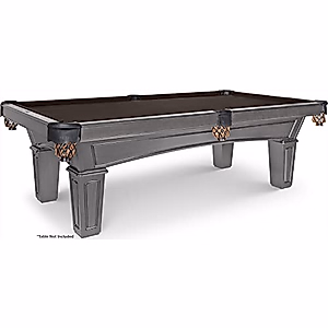 Granito Basalt Cloth - 18 Color Variations - for 7, 8, 8.5, 9, 10 Foot Tables (Black, 7' Precut - Inside Table Area 40" x 80")