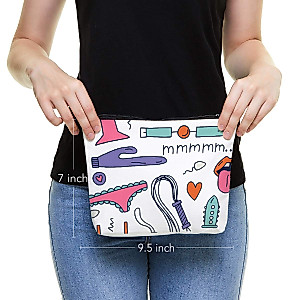 IHopes+ Funny Makeup Bag Gift for Women Best Friends Sister Teen Girls| Cute Mature Sex Makeup Bag Cosmetic Travel Accessories Bag Toiletry Case Gifts