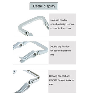 NentMent 4 Pack Waste Basket Clips with Handle Non-Slip Trash Bags Clamp Holder for Wastebucket Liners Garbage Can Cardboard Box Trash Container Bathroom Bedroom Office Under Desk Sink Cabinet