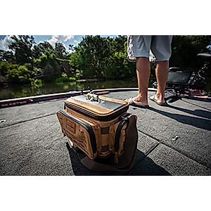 Plano Guide Series 3500 Tackle Bag, Beige, Includes 5 3500 Stowaway Organization Boxes, Premium Soft Fishing Tackle Storage, Waterproof & Non-Skid Base