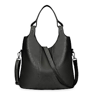 YALUXE Womens Crossbody Bag Genuine Leather Shoulder Bag Stylish Travel Top-Handle