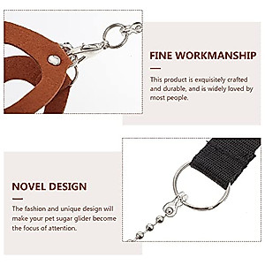 Balacoo Sugar Glider Rope Small Dog Leash Puppy Leash 1 Set Sugar Glider Traction Rope Outdoor Sugar Glider Harness Hauling Rope Bunny Harness Rabbit Harness