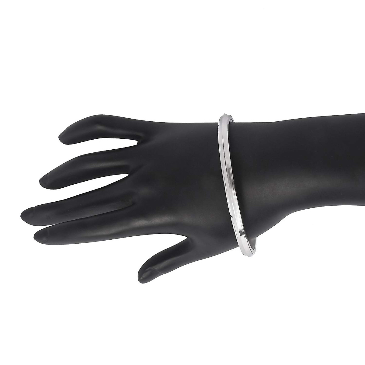 Bodha 925 Silver Punjabi Sikh Kada (2.10) (Brass, 2.14)