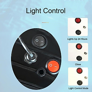 FQMYLTYN 12inch LED Solar Traffic Light, Yellow Flashing Light, IP65 Waterproof PC Housing Industrial LED Traffic Stop Light with Solar Panel, for Roads, Toll Booths (Size : 400mm)
