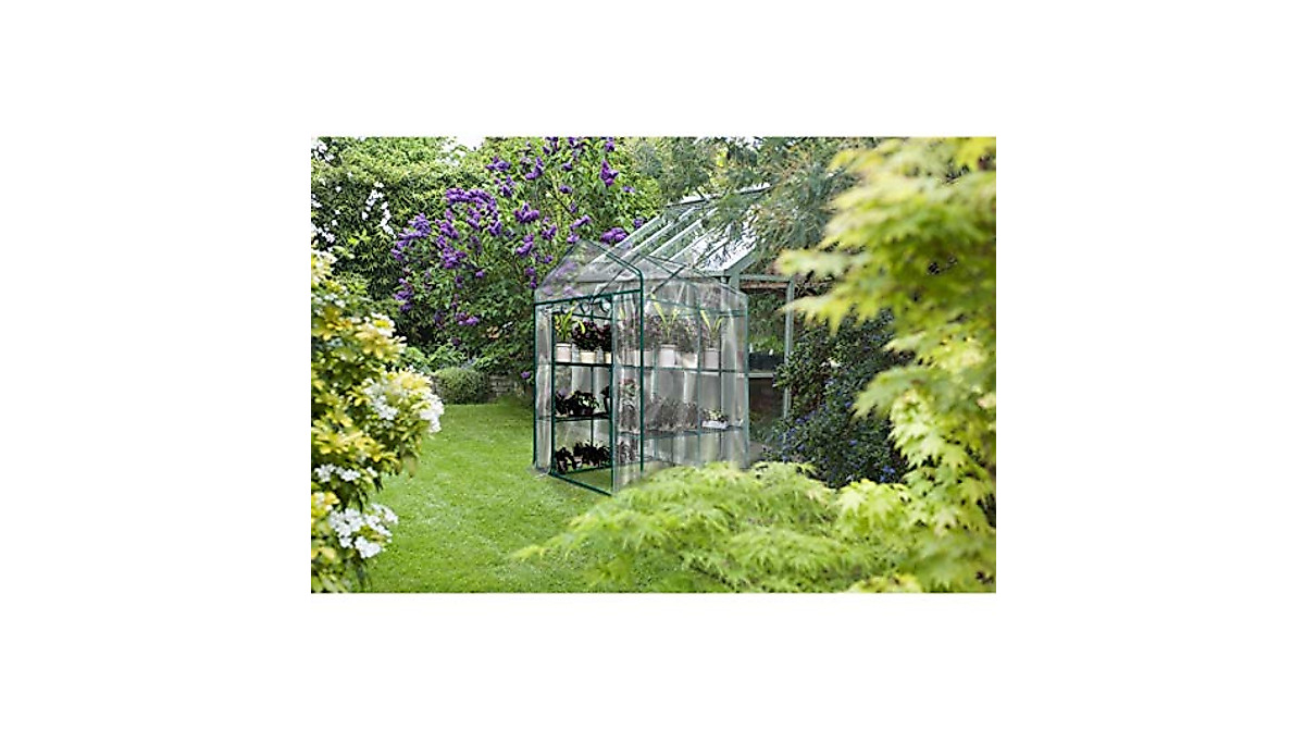 Home-Complete Walk-In Greenhouse with 8 Shelves