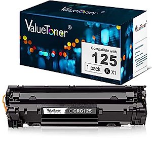Valuetoner Compatible 125 Toner Cartridge Replacement for Canon 125 (3484B001AA) 1 Black Toner Compatible with Canon ImageClass MF3010, LBP6030w, LBP6000 Printer
