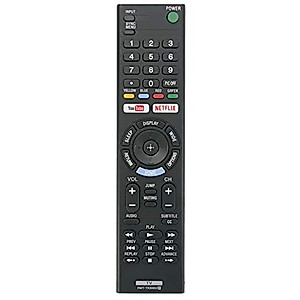 RMT-TX300U Replace Remote Control fit for Sony Bravia TV KD-43X7007E KD-43X700E KD-43X720E KD-49X7007E KD-49X700E KD-49X720E KD-50X690E KD-55X7007E w You Tube YouTube Netflix Shortcut App Key