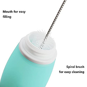 Timiuu Squeeze Salad Dressing Bottles with Hook | Portable Sauce Condiment Containers | 3 OZ, Set of 3 | Food-grade Silicone, BPA Free