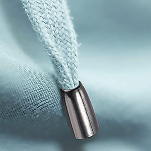 uxcell 20Pcs Metal Bell Stopper, 3mm Conical Cord Ends Lock Rope Fastener End Stopper for Drawstring Lanyard Backpack Bag DIY, Silver