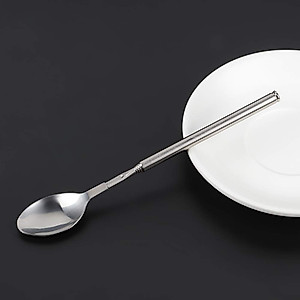 Spoon Spoon Stainless 24 Inches Stainless Steel Mixing Spoon Long Telescopic Stirring Spoon Stretchable Cocktail Shaker Spoon for Barbecue Tableware Supplies