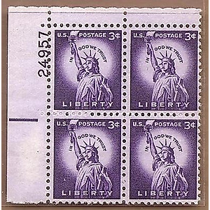 Stamps, U.S. Statue Of Liberty, Sc.1035, MNH, Block