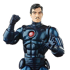 Marvel Hasbro Legends Series 6-inch Stealth Iron Man Action Figure Toy, Includes 5 Accessories and 1 Build-A-Figure Part, Premium Design and Articulation