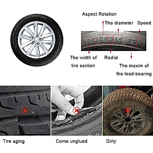 DKIIGAME Spare Tire Cover,Weatherproof Vinyl Leather Wheel Cover for Jeep Wrangler Sahara,Hummer H3,Toyota FJ,Trailer, RV, SUV, Truck (32"-33" Paw Print)