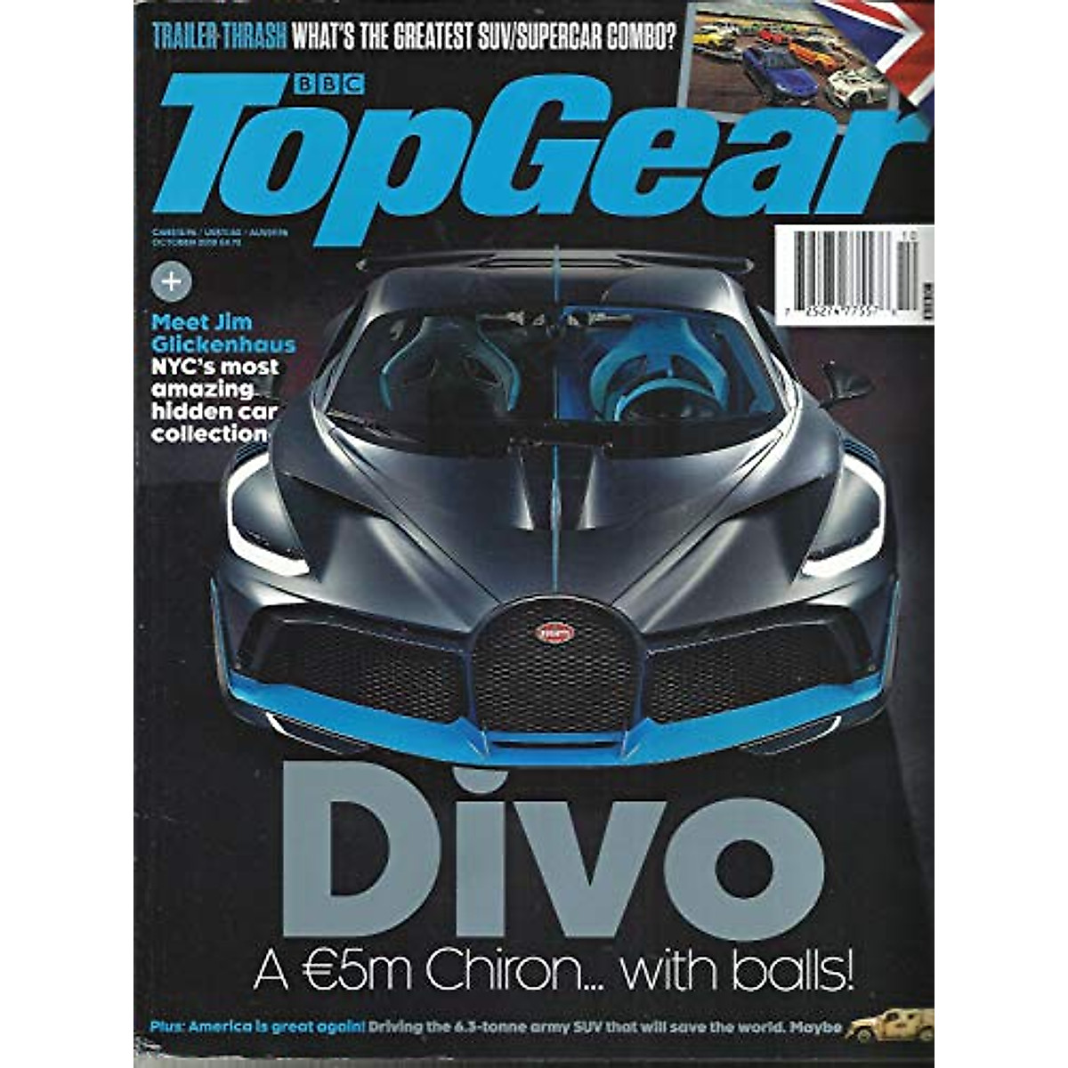 BBC TOP GEAR MAGAZINE, DIVO AC5m CHIRON WITH BALL! OCTOBER, 2018 ISSUE, 313