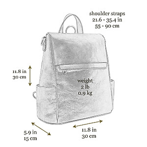 Time Resistance Leather Backpack Convertible to Shoulder Bag Full Grain Real Leather Travel Versatile Rucksack