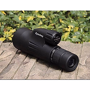 Portable Travel Telescope 10-30X50 Compact Monocular High Power Monoculars Scope for Adults Hd Waterproof Prism Fmc for Bird Watching Trips in Outdoor Concerts Astronomical Equi