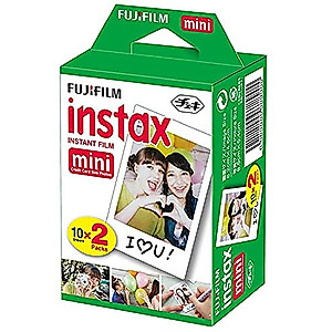 Fujifilm Instax Mini 11 Instant Camera + Fuji Instax Film 20 Shots + Protective Case + Frames Design Kit (Ice White)
