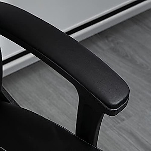 Vinsetto Executive Office Chair, PU Leather Computer Chair with 360 Degree Swivel Wheels, Adjustable Height, Tilt Function, Black