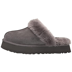 UGG Women's Disquette Slipper, Charcoal, 6