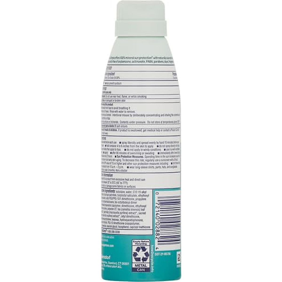 Coppertone Pure and Simple Kids Sunscreen Spray SPF 50, Zinc Oxide Mineral , Tear Free, Water Resistant, Broad Spectrum , 5 Oz