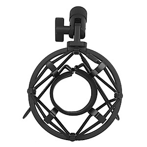 Rockville Metal Shock Mount for Studio Mic Recording Microphone (R Black)