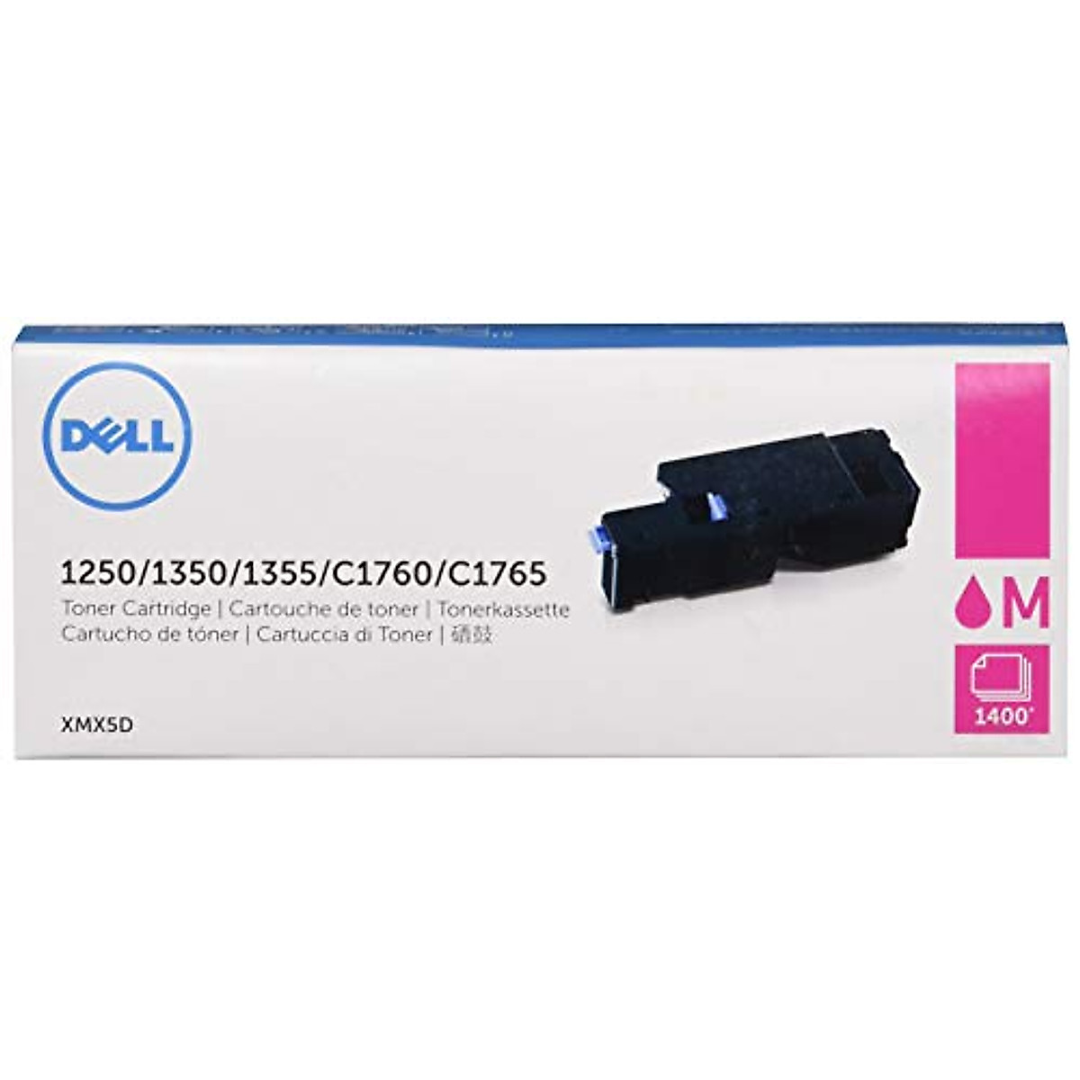 Dell XMX5D 1250 1350 1355 1355 C1760 C1765 Toner Cartridge in Retail Packaging