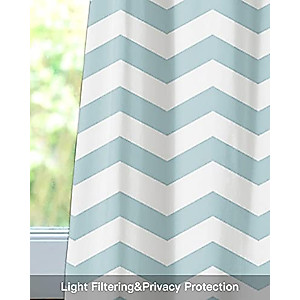 Artwork Store Valances Windows Curtain Gray and Teal Chevron Zig Zag Dachshund Kitchen Valances Rod Pocket Window Treatment Short Curtains Valance for Window 1 Panel,42 by 18 inches
