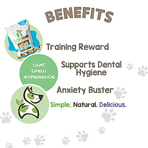 Nature Gnaws Tripe Twist Springs for Dogs - Premium Natural Beef Dog Treats - Simple Single Ingredient Crunchy Dog Chews - Training Reward - 8 Inch 10 Count