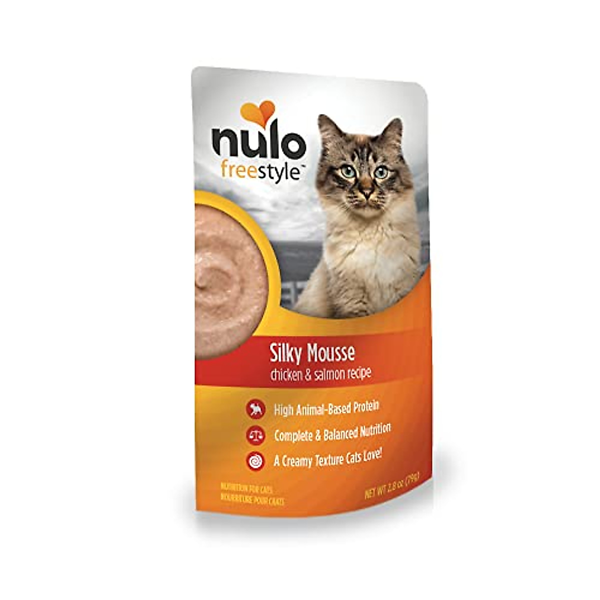 Nulo Freestyle Wet Cat Food Mousse, Smooth As Silk Texture with High Animal-Based Protein for Complete and Balanced Nutrition Your Kitten to Senior Cat Will Crave, 2.8 Ounce (Pack of 24)