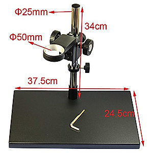 Big Heavy Duty Metal Boom Stereo Microscope Camera Table Stand Holder 50mm Ring