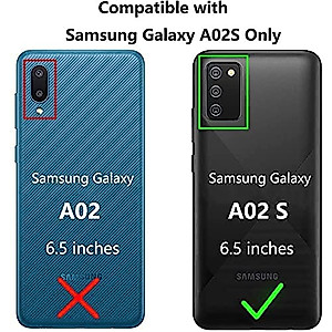 LeYi for Samsung Galaxy A02S Case, Samsung A02S Case with [2 x Tempered Glass Screen Protector], Full-Body Shockproof Soft Liquid Silicone Hybrid Protective Phone Cover Case for Galaxy A02S, Blue