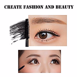 2Pcs 10ml Empty Mascara Tube with Eyelash Wand,Silver Eyelash Cream Container Bottle for Applying Castor Oil and Cosmetics Stocking Stuffers for Women