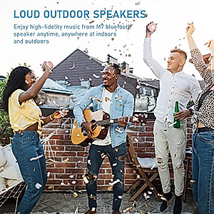 FIGMASU Bluetooth Speakers Portable Wireless Waterproof IPX7 Bluetooth 5.0 Dual Pairing Mini Shower Speaker, 24H Playtime Stereo Surround Sound, for Outdoor Travel, Pool