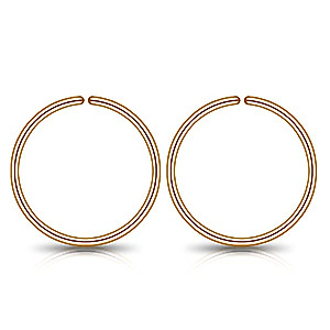 7mm Small 14k Rose Gold filled Hoop Earrings for Women Cartilage Helix Tragus