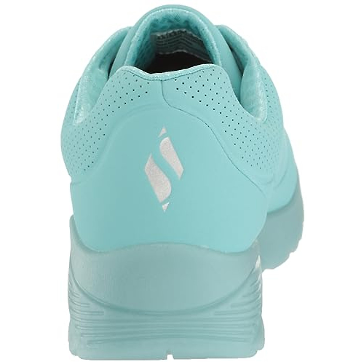 Skechers Kids Girls Uno Ice Sneaker, Turquoise, 2 Little Kid