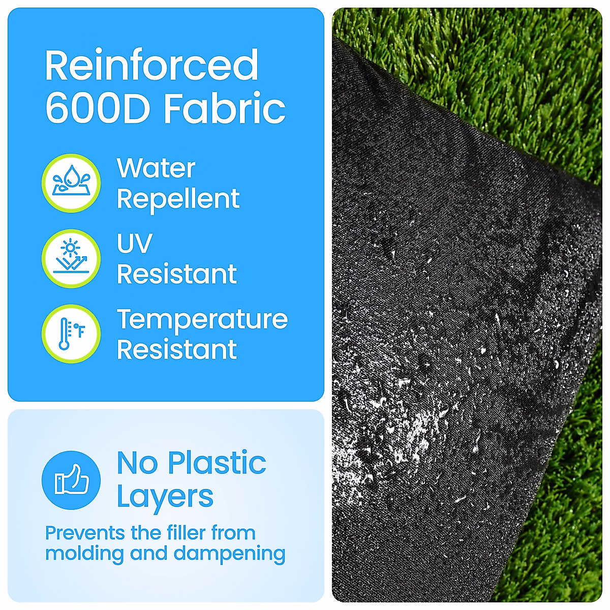 BaseMate Umbrella Base Weights | Outdoor Fillable Sand Bags for Weight | Weatherproof Patio Furniture Weights | 4 SandBags for 49 lb. | Arched Sand Bags to Hold Down Umbrella Stand & Outdoor Furniture