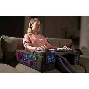 Cyberpunk Couchmaster CYCON² - CYPUNK Limited Edition - Leather Look Black - Couch Gaming USB-Hub Desk for Mouse & Keyboard for PC, PS4/5, XBOX One/Series X