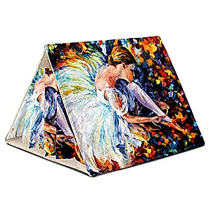enheng Small Pet Hideout Oil Painting Art Ballet Dancer Hamster House Guinea Pig Playhouse for Dwarf Rabbits Hedgehogs Chinchillas