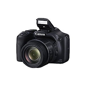 Canon PowerShot SX530 HS 16.0 MP CMOS Digital Camera with 50x Optical is Zoom (24-1200mm), Built-in WiFi, 3-Inch LCD and 1080P Full HD Video (Black) (Renewed)