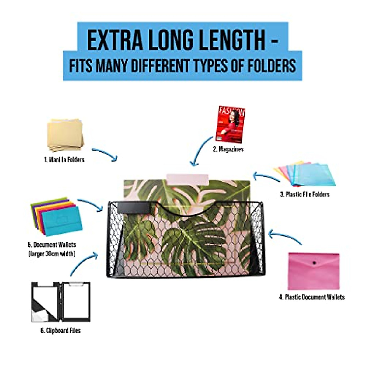 Rejuvet Super Strong 1-tier Magnetic file holder for file cabinets-13.9inch(35.5cm) black magnetic paper holder that holds up to 8.8 Lbs (4kgs). It is a magnetic organizer as well as a magnetic folder holder