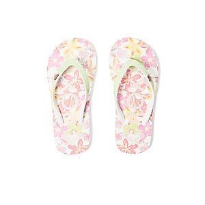 Roxy Girl's Pebbles VII (Little Kid/Big Kid) White/Green 13 Little Kid M