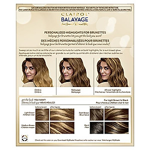Clairol Nice'n Easy Balayage Permanent Hair Dye, Brunettes Hair Color, Pack of 3